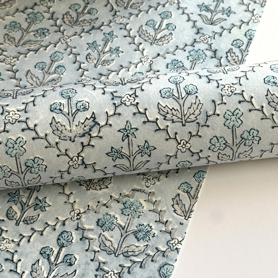 Hand Block Printed Paper | Quince & Quill